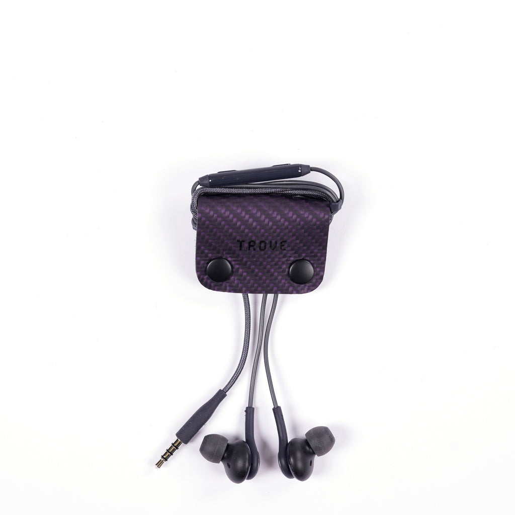 TROVE Cable Clip: Carbon Fibre Purple – TROVE.CC