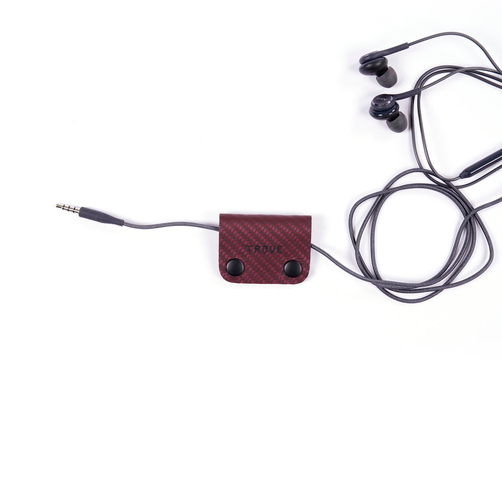 TROVE Cable Clip: Carbon Fibre Red – TROVE.CC
