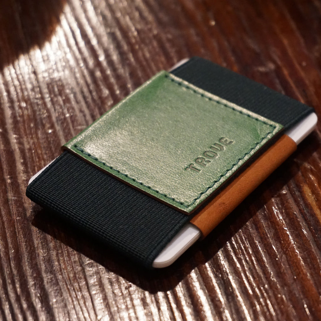Trove Slim Wallet - Emerald Green - Slimline Leather Wallet – TROVE.CC