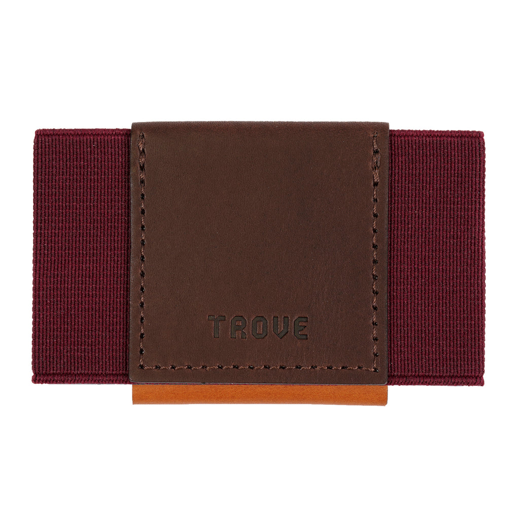 Trove Slim Card Wallet - Autumn Brown - Minimalist Leather Wallet ...